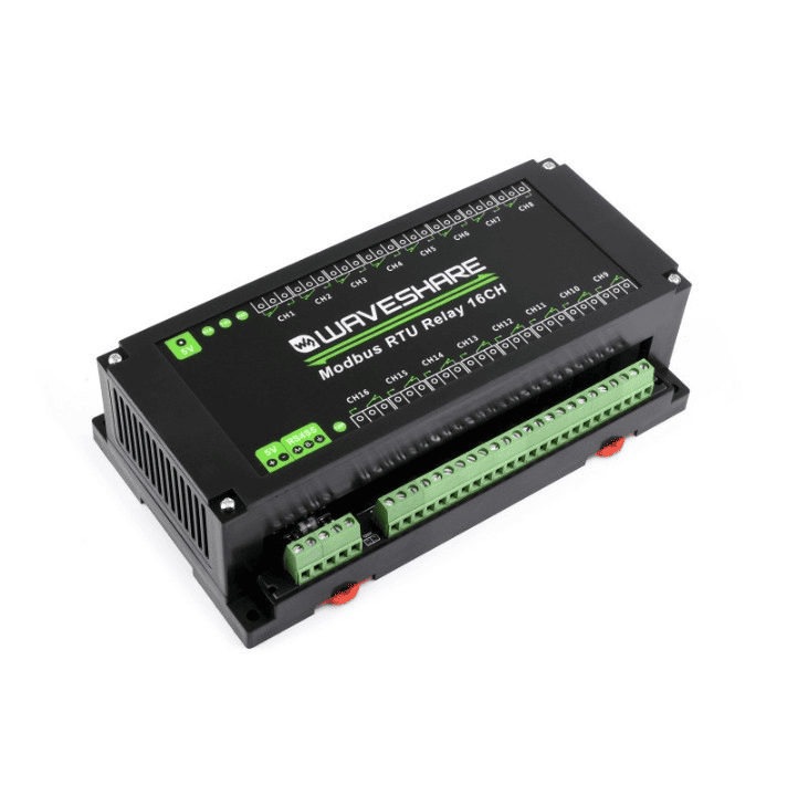 Industrijski Modbus RTU 16‑kanalni rele modul RS485 - Elektroleum